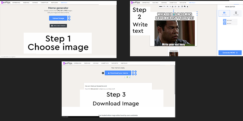 DevFlips Meme Maker - Free Online Meme Creating Tool